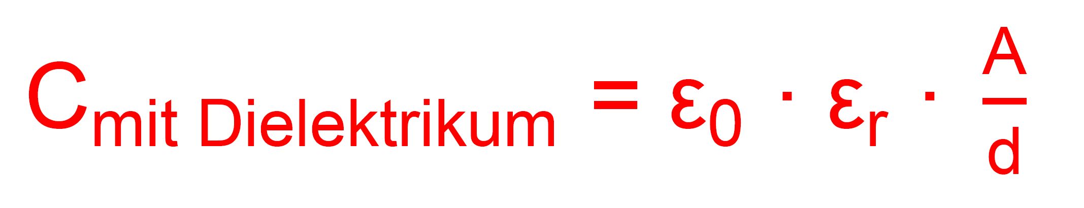 Werte für ε r findet man bei wikipedia oder in folgender PDF